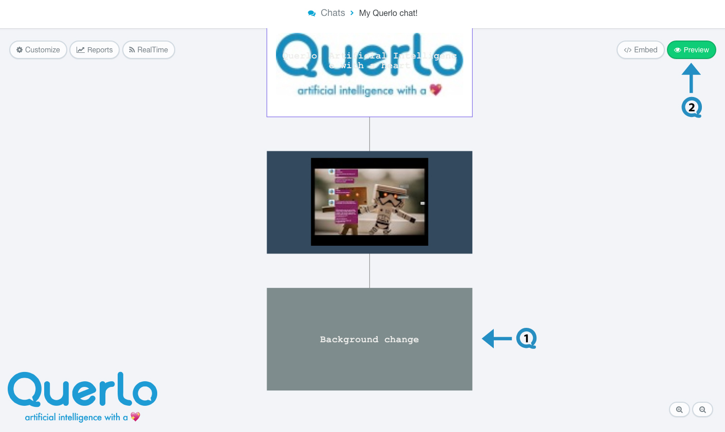 Change Background - Querlo magazine and documentation