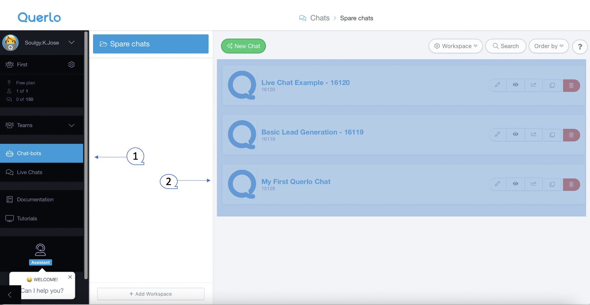 Chats List - Querlo magazine and documentation