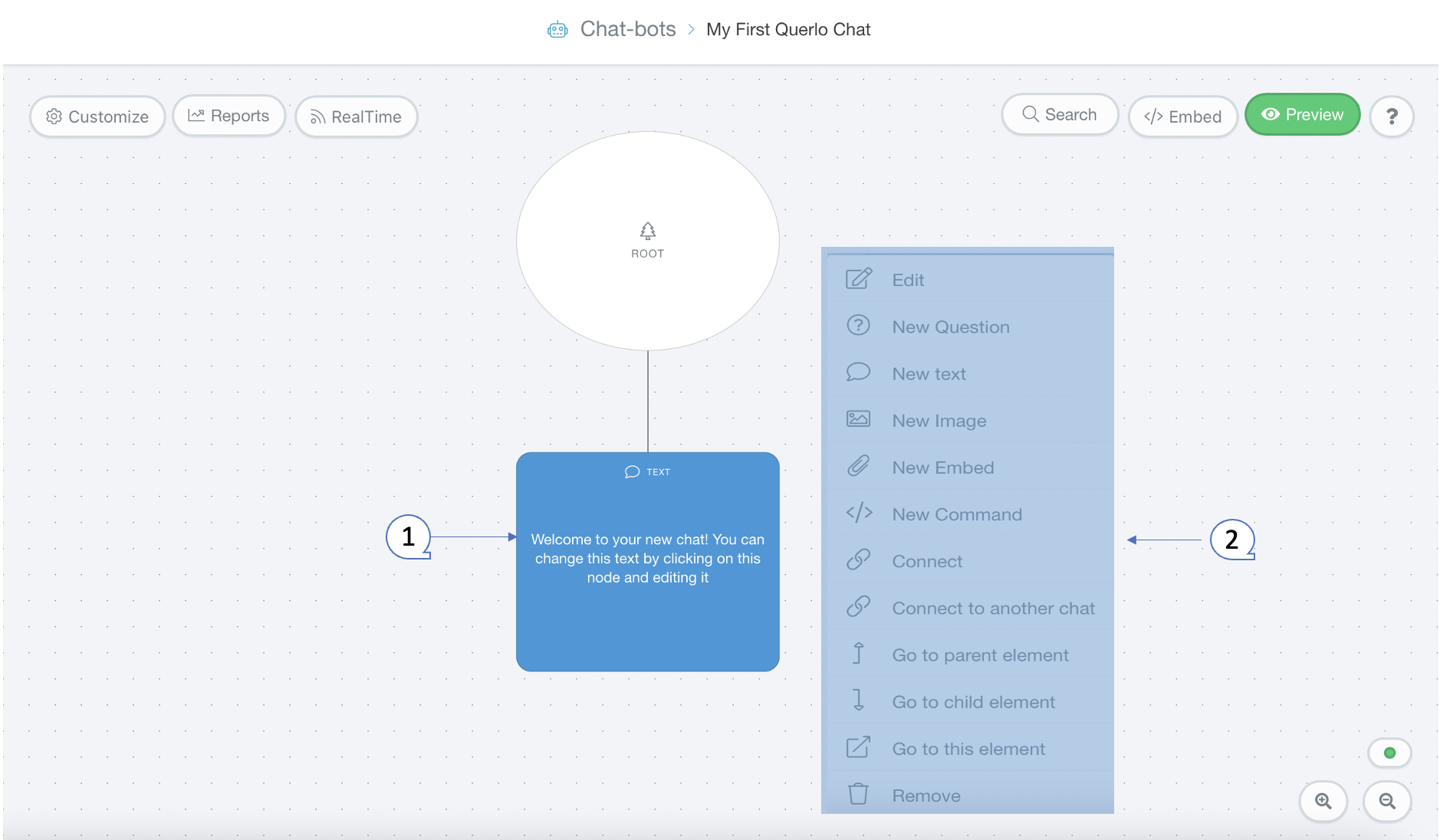 Edit A Chat - Querlo magazine and documentation