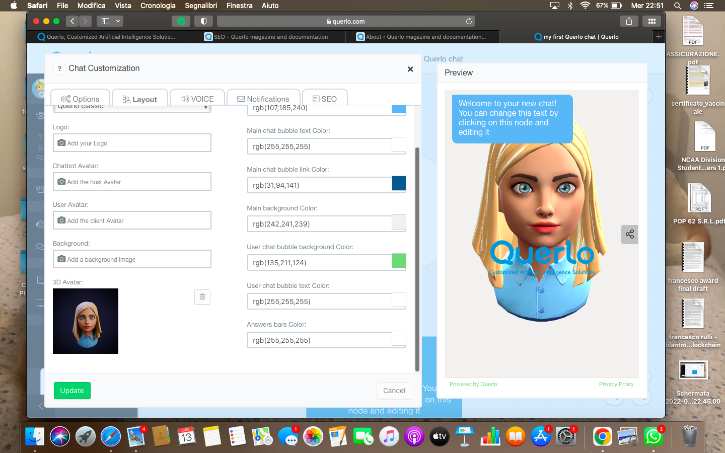 Create a 3D avatar - Querlo magazine and documentation